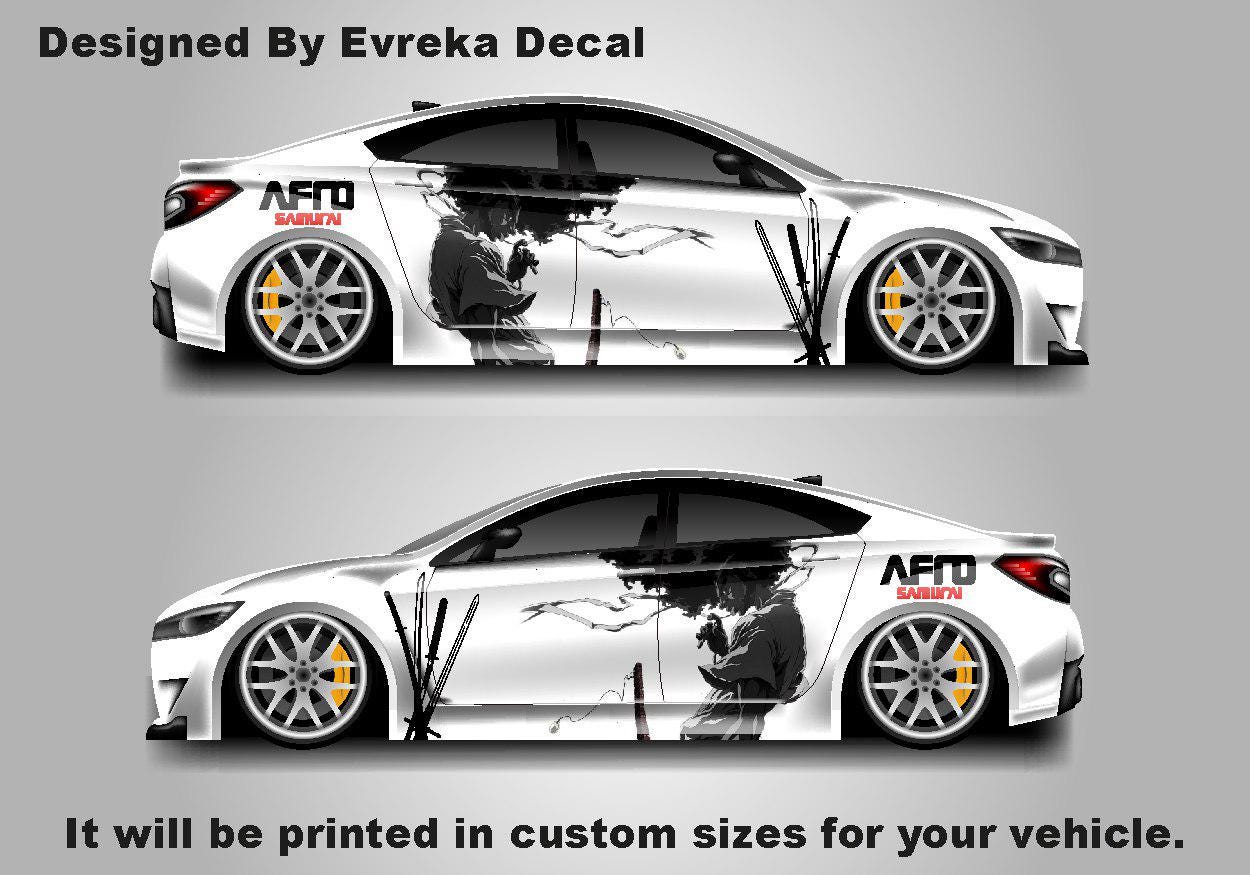 Afro Samurai Car Wrap, Japanese Vehicle Shine, Cast Vinyl Wrap, Univer ...